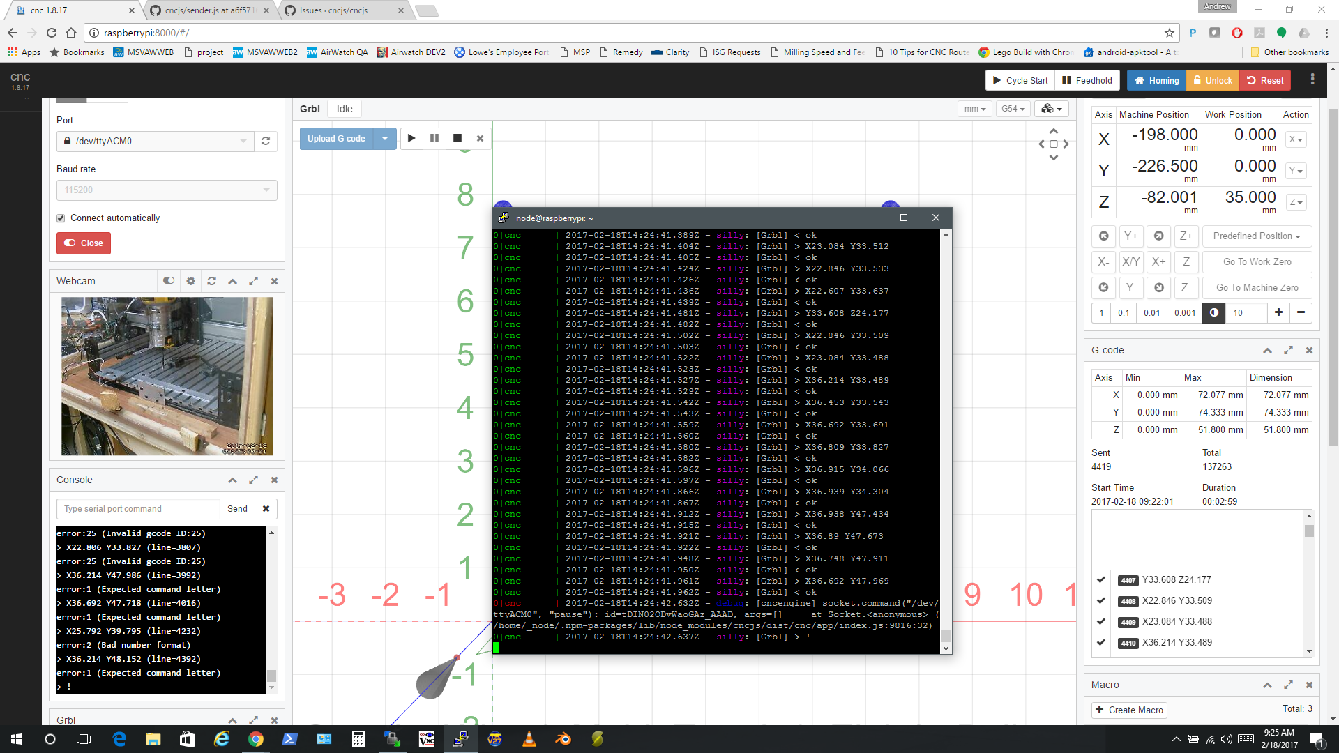 缓冲区溢出/意外响应 #133 | GRBL官方网站