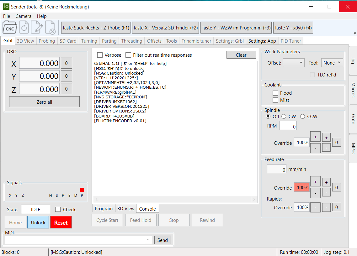 Sender beta 8 启动问题/崩溃 #78 | GRBL官方网站